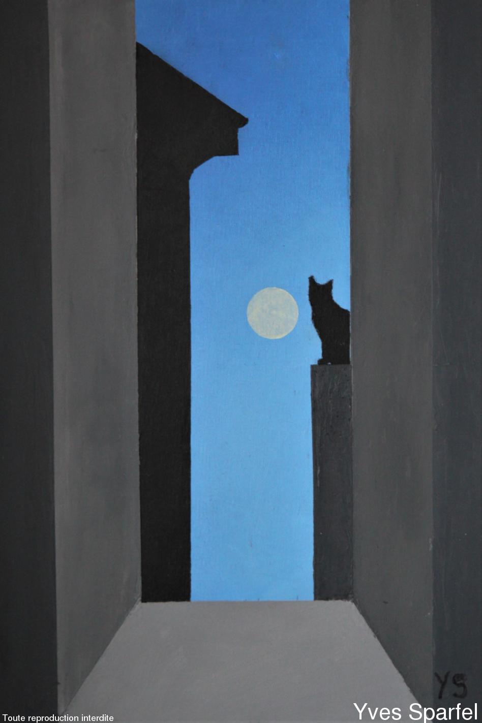 Tableau Clair de Lune en Bretagne - Galerie peintures Yves Sparfel